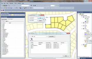 Land Parcel Editor in SuperGIS Desktop Allows to Manage Parcel Data ...