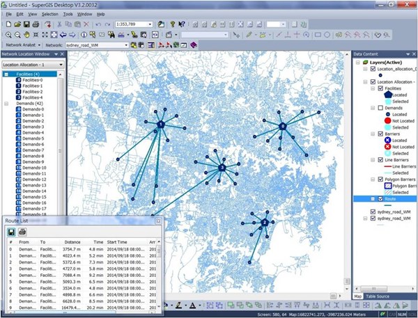 Supergeo Announces A Major Upgrade of SuperGIS Network Analyst - GIS ...